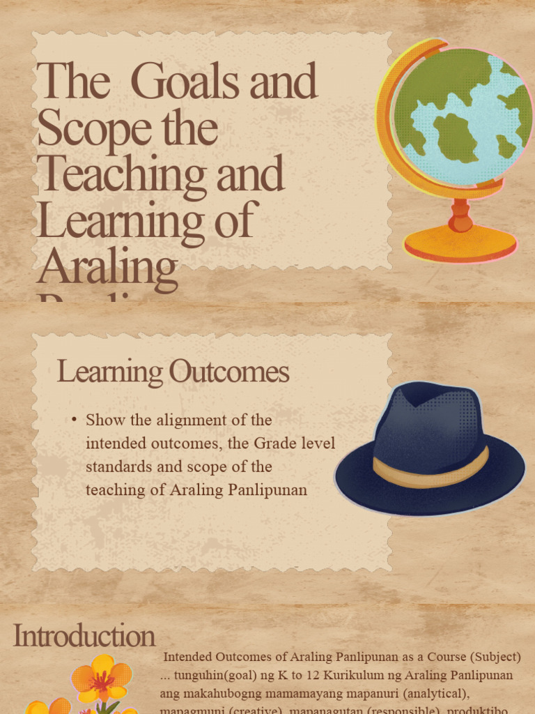 Lesson1 The Goals & Scope of The Teaching & Learning AP BERTILLO-CALNEA ...