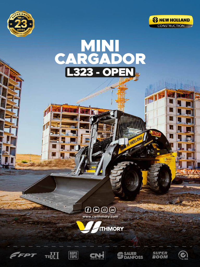 Minicargador-L323 XX | PDF | Ingeniería mecánica | Tecnología de vehículos