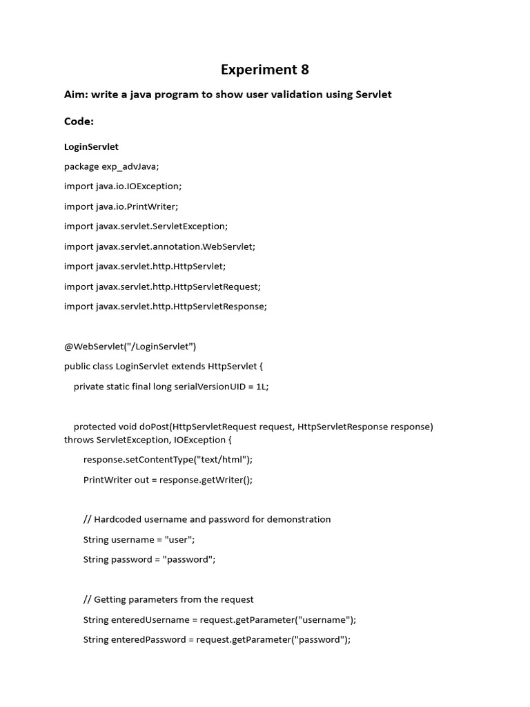 BVP Experiment8 Java | PDF