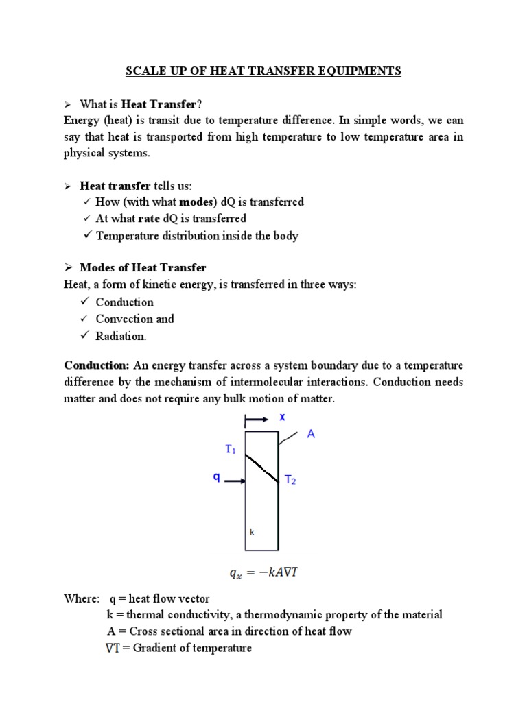 Scale Up of Heat Transfer Equipments | PDF | Heat Transfer | Reynolds ...