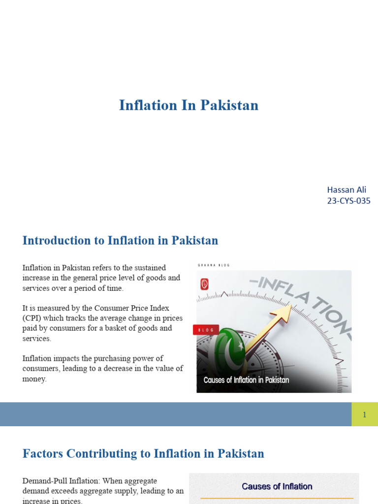 Inflation In Pakistan | PDF | Inflation | Economics