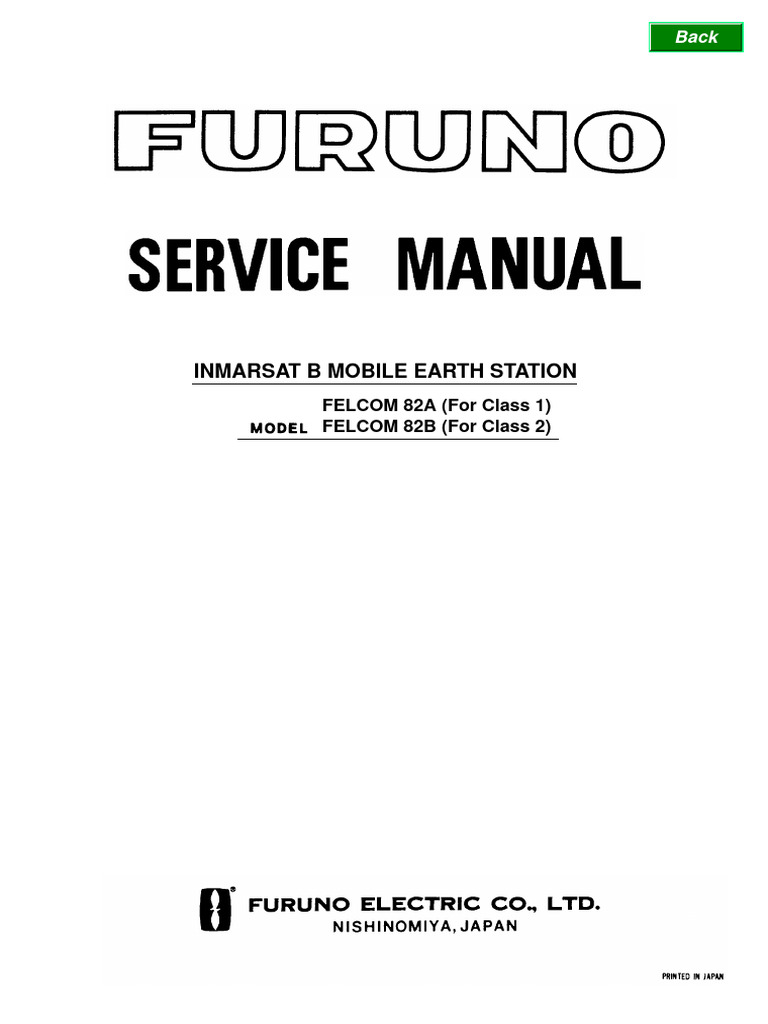 Felcom-82 Inmarsat B Mobile Earth Station Sme 56240a 267 | PDF ...