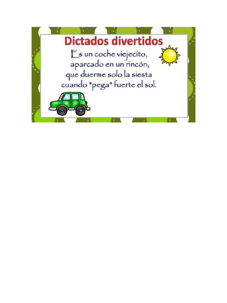 Dictado | PDF