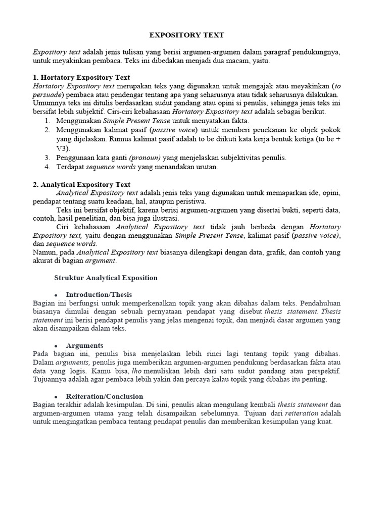 Expository Text | PDF