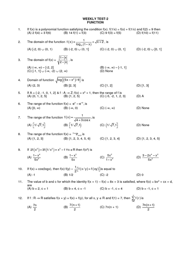Domain and Range Function Analysis | PDF | Function (Mathematics) | Algebra