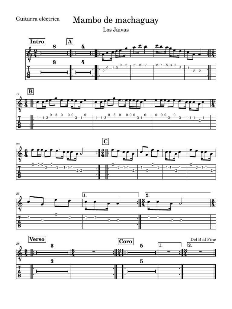 GUITARRA MAMBO (1) | PDF