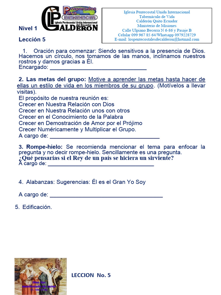 Leccion 5 | PDF | Dios | Cristo (título)