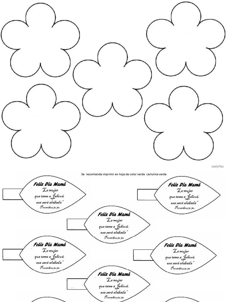 Flor Recuerdo Premio Dia de La Madre | PDF