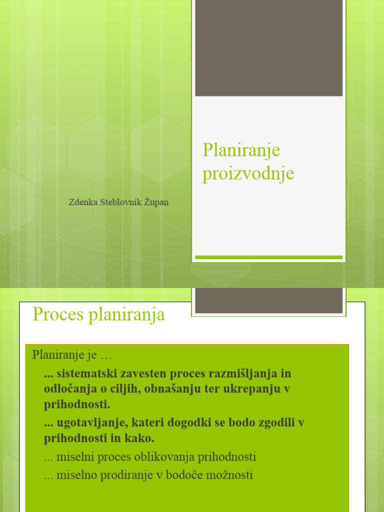 5 Planiranje | PDF