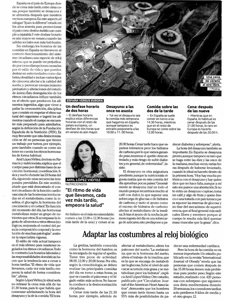 Un País Remolón en Las Comidas | PDF