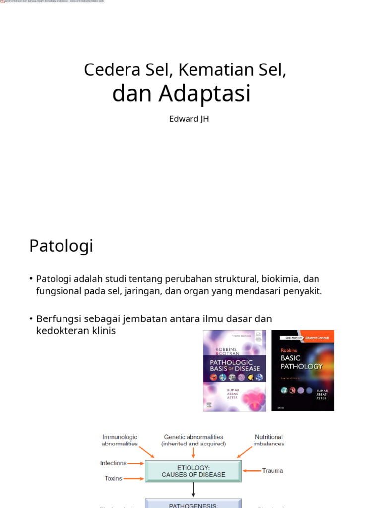 Cedera dan Adaptasi Sel | PDF