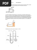 Fluid Mechanics - Worksheet | PDF