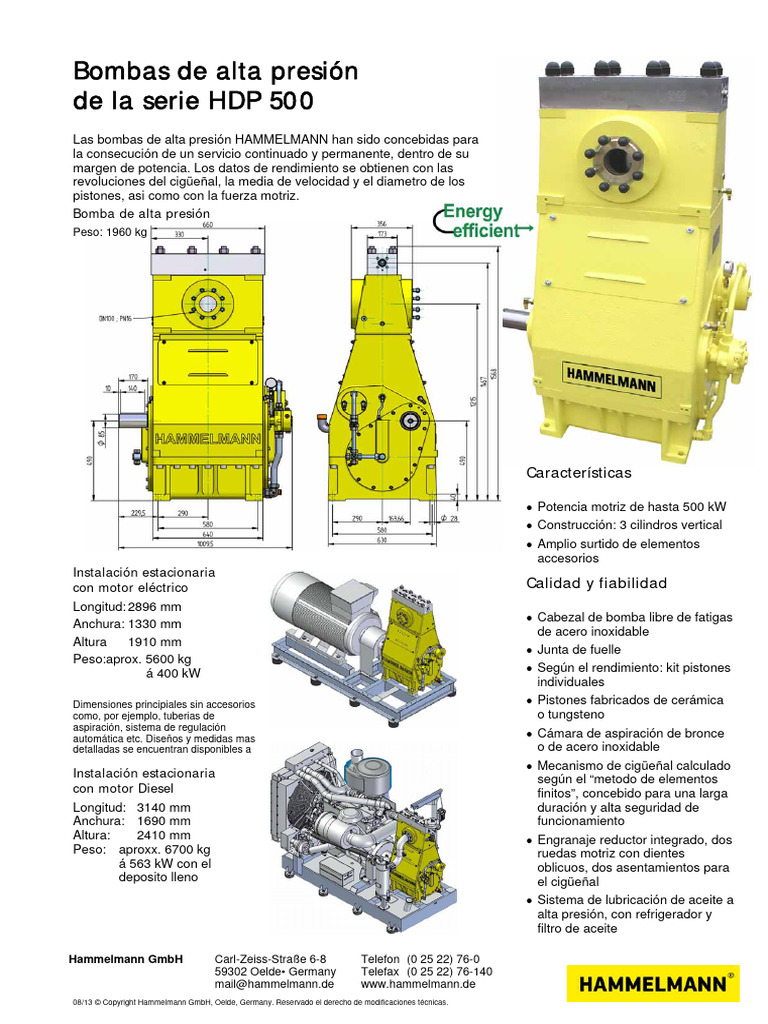 HDP500 Es | PDF | Engranaje | Máquinas