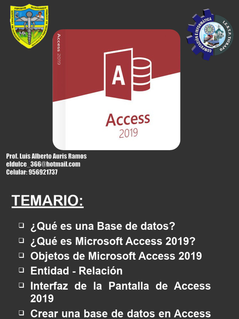 Guía Completa de Microsoft Access 2019 | PDF | Bases de datos | Macro ...