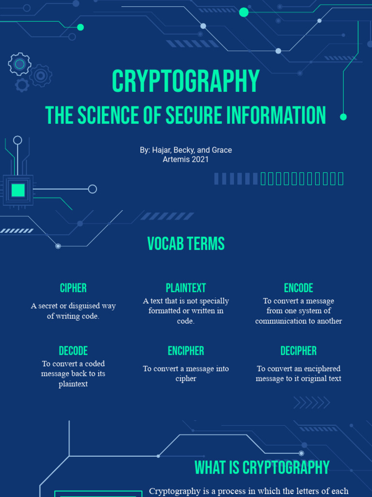 Crypto - Artemis Final Presentation | PDF | Cryptography | Cipher