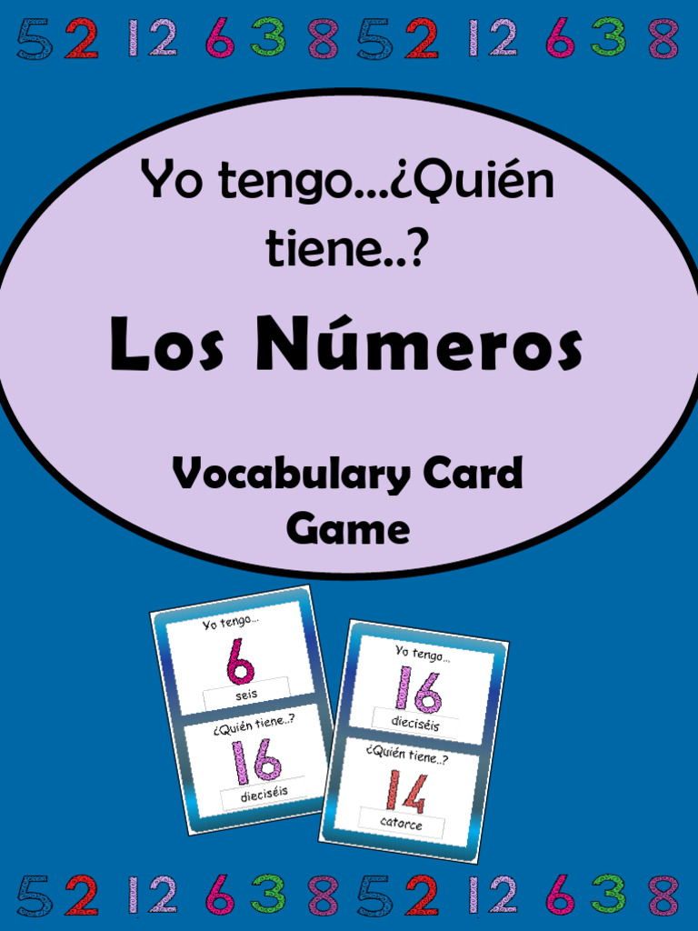 Juego de Números: Yo tengo, ¿Quién tiene? | PDF