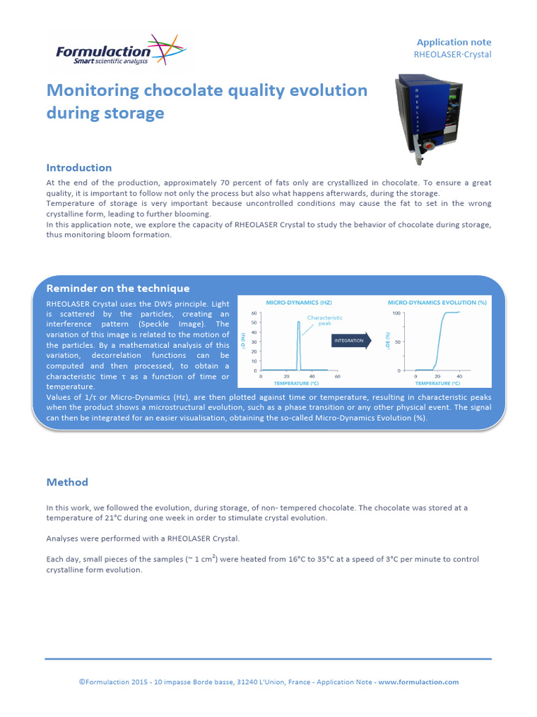 RLCrystal Application 02_Chocolate Storage | PDF | Crystal | Chocolate