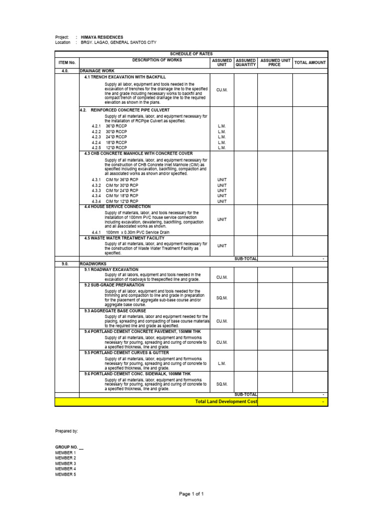 Group Project - 1st Progress Report | PDF | Concrete | Building Engineering
