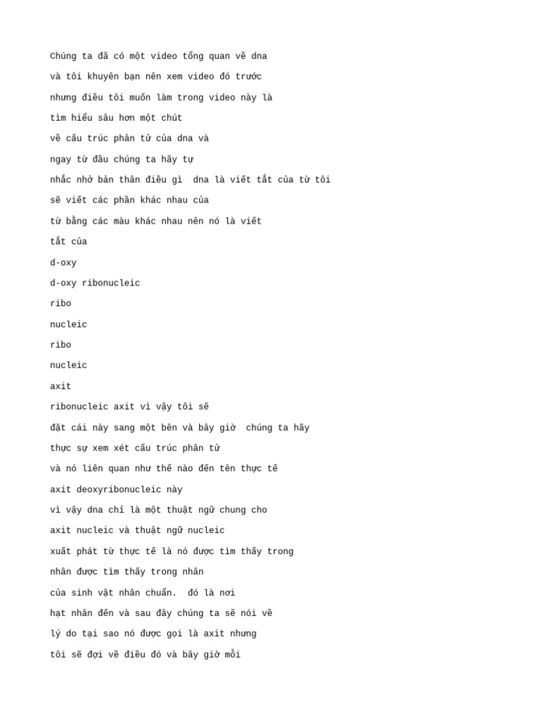 (Vietnamese) Molecular Structure of DNA - Macromolecules - Biology ...