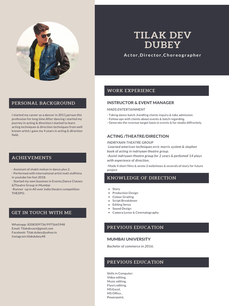 Tilak Dev Resume | PDF