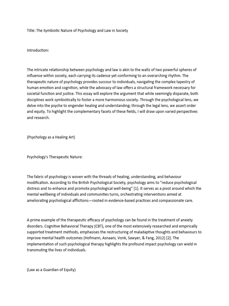 Title - The Symb-WPS Office | PDF | Psychology | Cognitive Behavioral ...