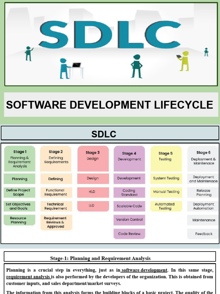 SDLC - 6 Stages - EXPLANATION | Download Free PDF | Information ...