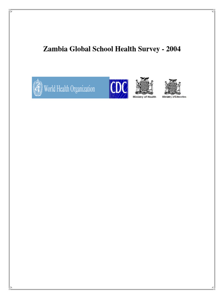 Zambia 2004 Gshs Report | PDF | Oral Hygiene | Human Tooth