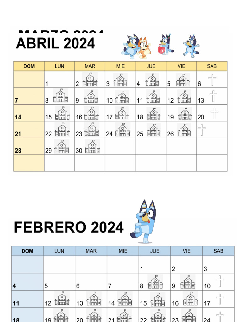 Calendario Febrero | PDF