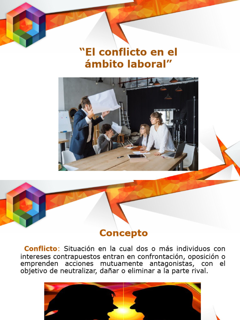 El Conflicto en El Ámbito Laboral | PDF | Conflicto (proceso) | Cognición