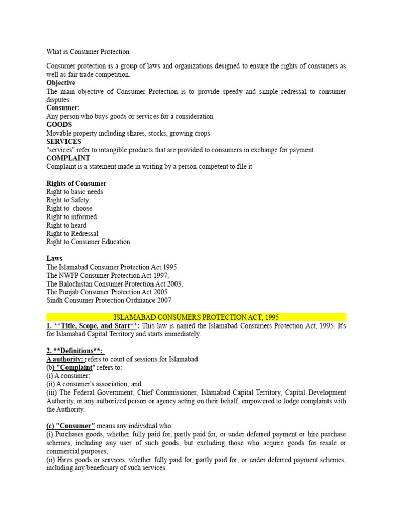 Consumer Protection Laws Guide | PDF | Sustainability | Consumer Protection