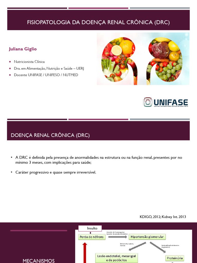 Aula 3 - Fisiopatologia Da DRC | Download grátis PDF | Doença renal ...