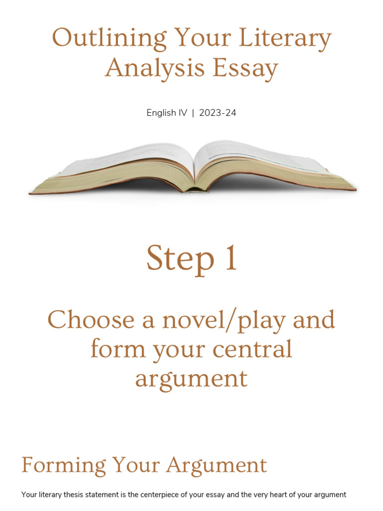 Outlining Your Literary Analysis Essay | PDF | Essays | Writing