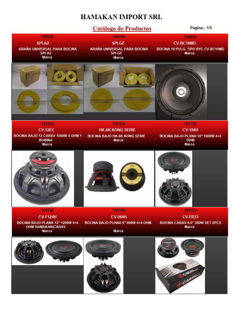 Catalogo de Audio Nuevo 24 | PDF