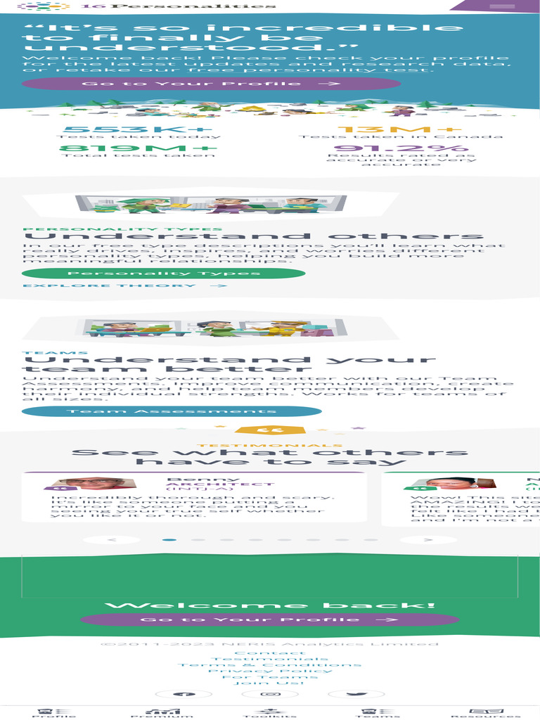 Free Personality Test, Type Descriptions, Relationship and Career ...