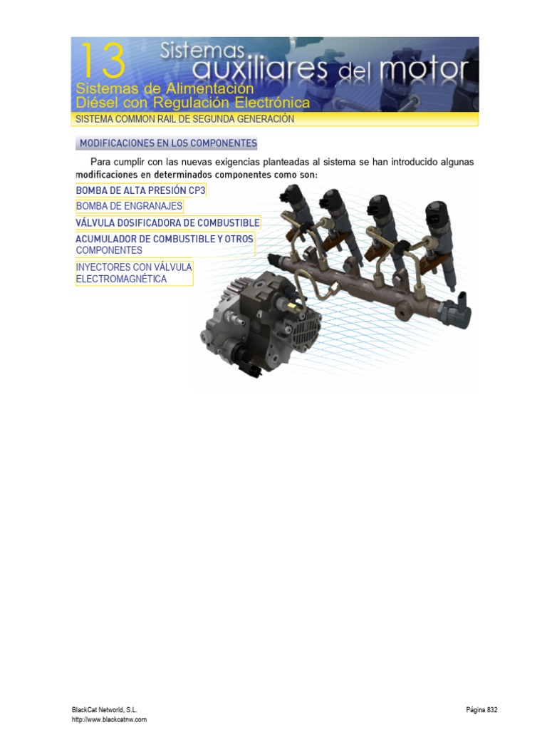 Segunda y Tercera Generación Del Sistema Riel Común | PDF