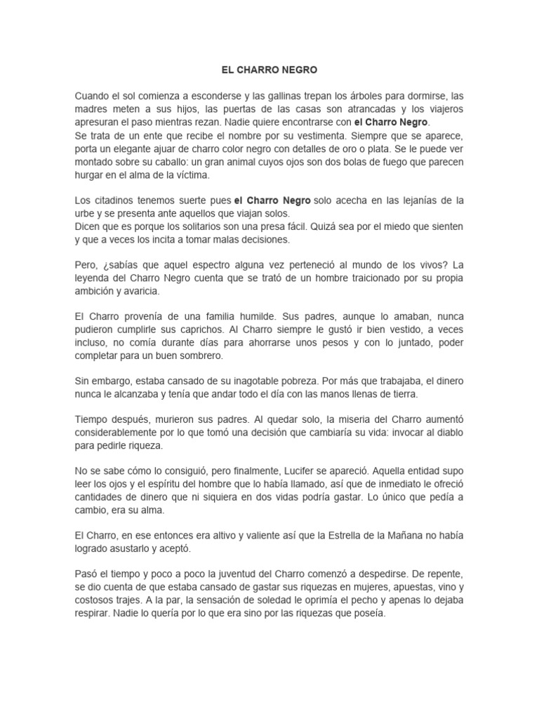 El Charro Negro | PDF | Poesía