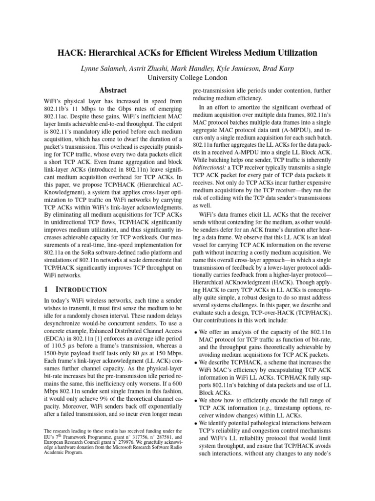 Hack Usenix14 | PDF | Transmission Control Protocol | Network Interface Controller