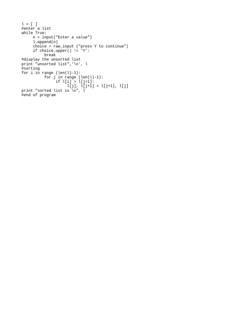 Bubble Sorting | PDF