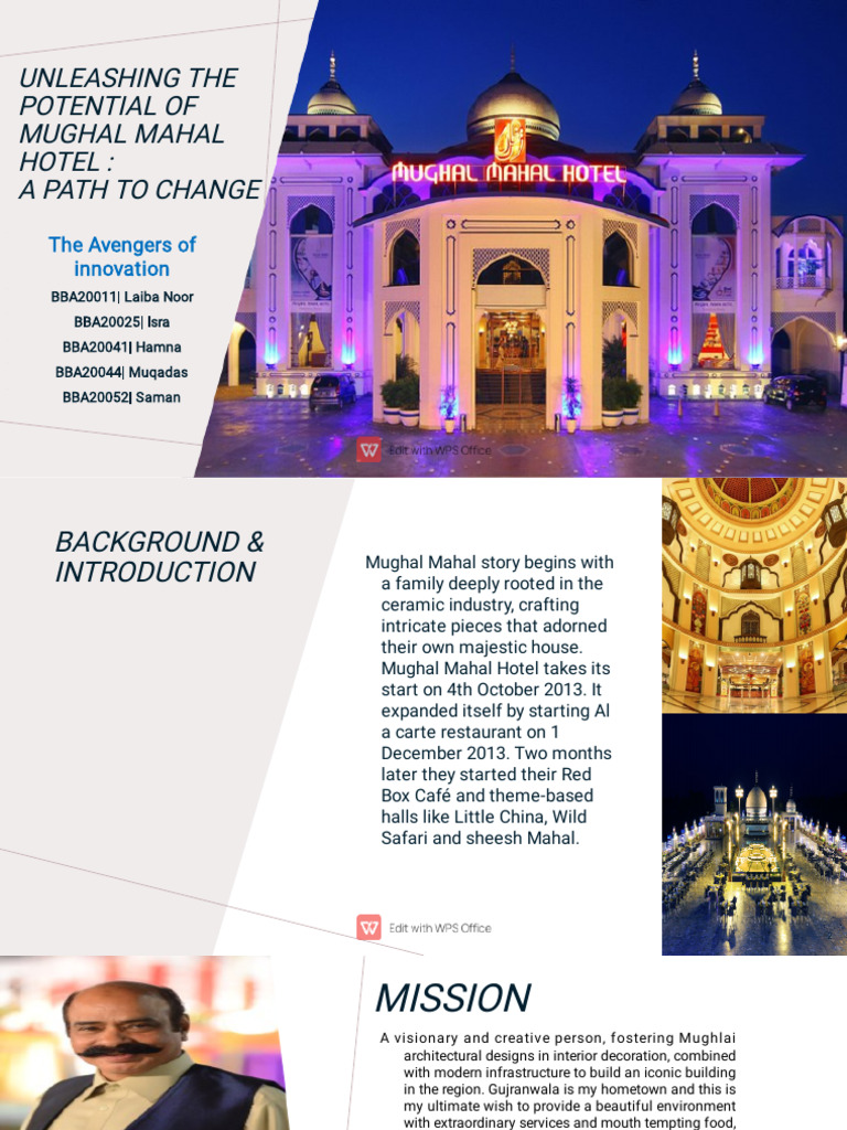 Mughal Mahal Presentation Download Free Pdf Marketing Business