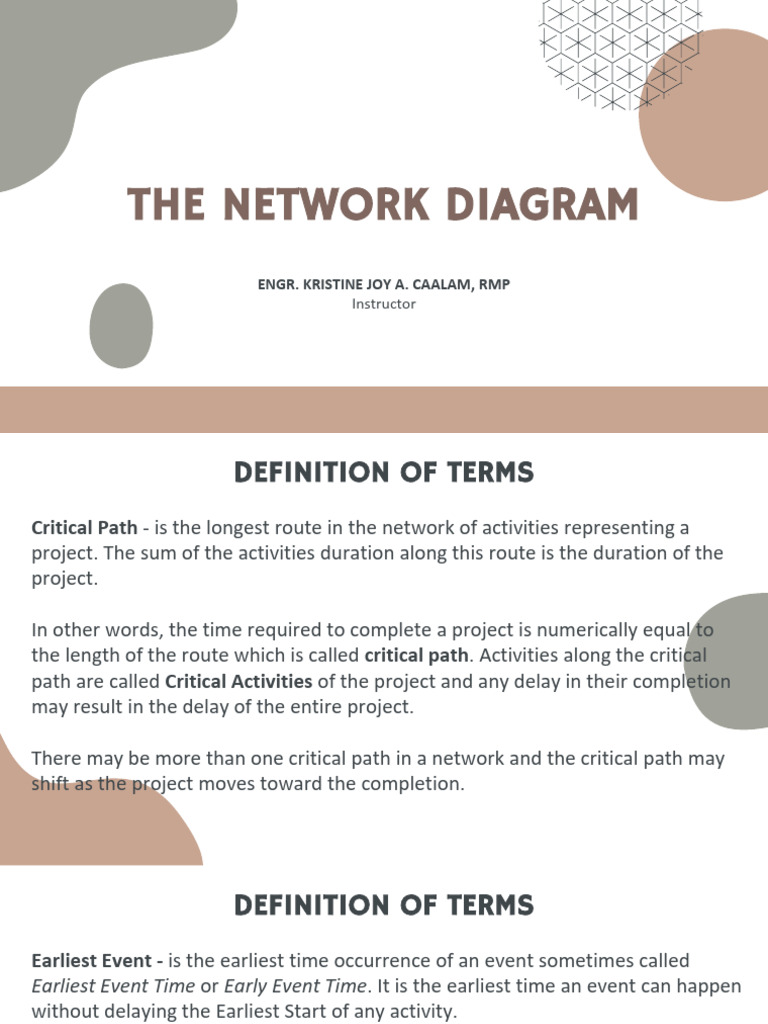 Lesson 6 The Network Diagram | PDF | Operations Research | Algorithms And Data Structures