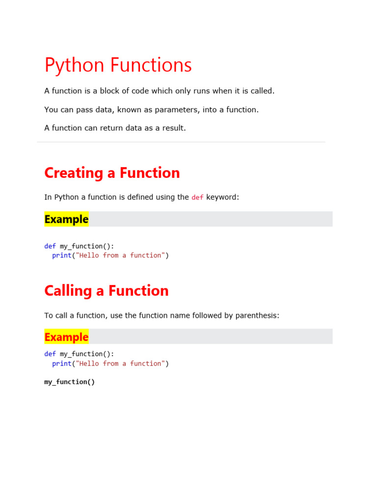 Functions Exercise | PDF | Parameter (Computer Programming) | Summation Functions Exercise | PDF | Parameter (Computer Programming) | Summation