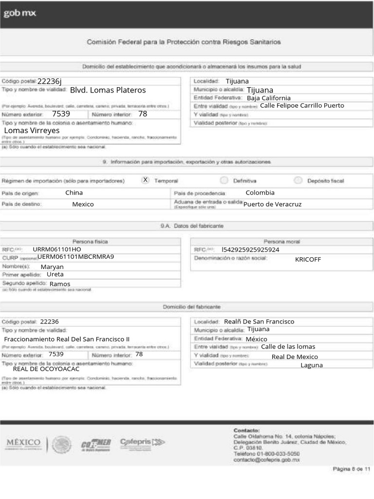 Tijuana Fumigation Map PDF | PDF