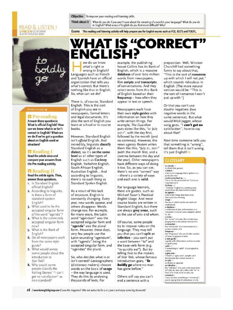 What Is Correct English | PDF