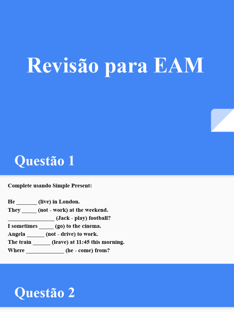 Revisão para EAM | PDF
