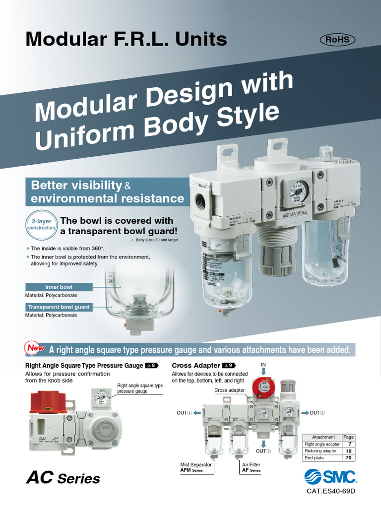 SMC FRL Units | PDF | Valve | Personal Computers