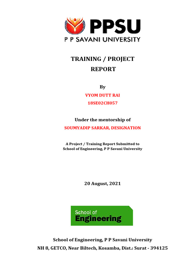 Project Training Report | PDF | Programmable Logic Controller | Switch