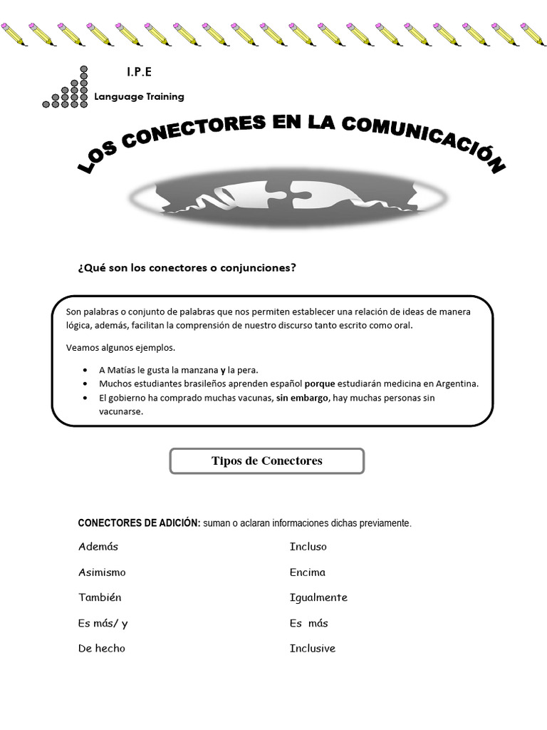 Conectores 1 | PDF | Razón
