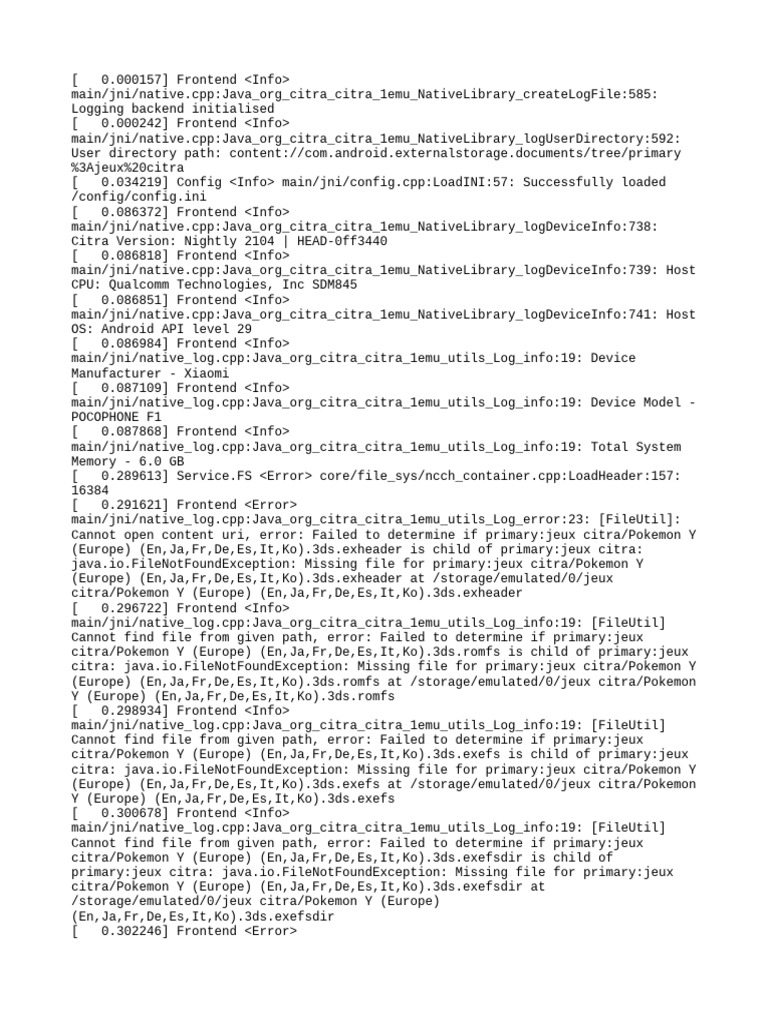 Citra Log.txt.Old | PDF | Computer Architecture | Computing
