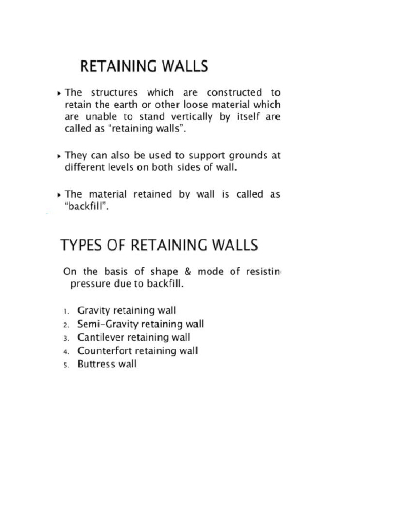 Retaining Walls | Download Free PDF | Structural Engineering ...