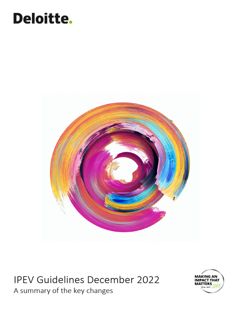 Deloitte Uk Ipev Guidelines 2022 Update Summary | PDF | Fair Value ...